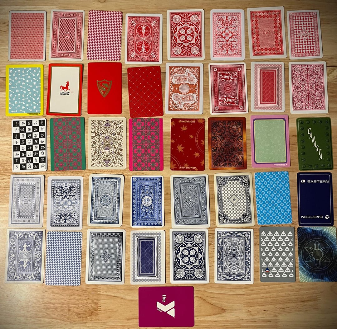 Playing Card Lot of 41, Swap Cards, Vintage & Newer Carpet/ Solid Back ...