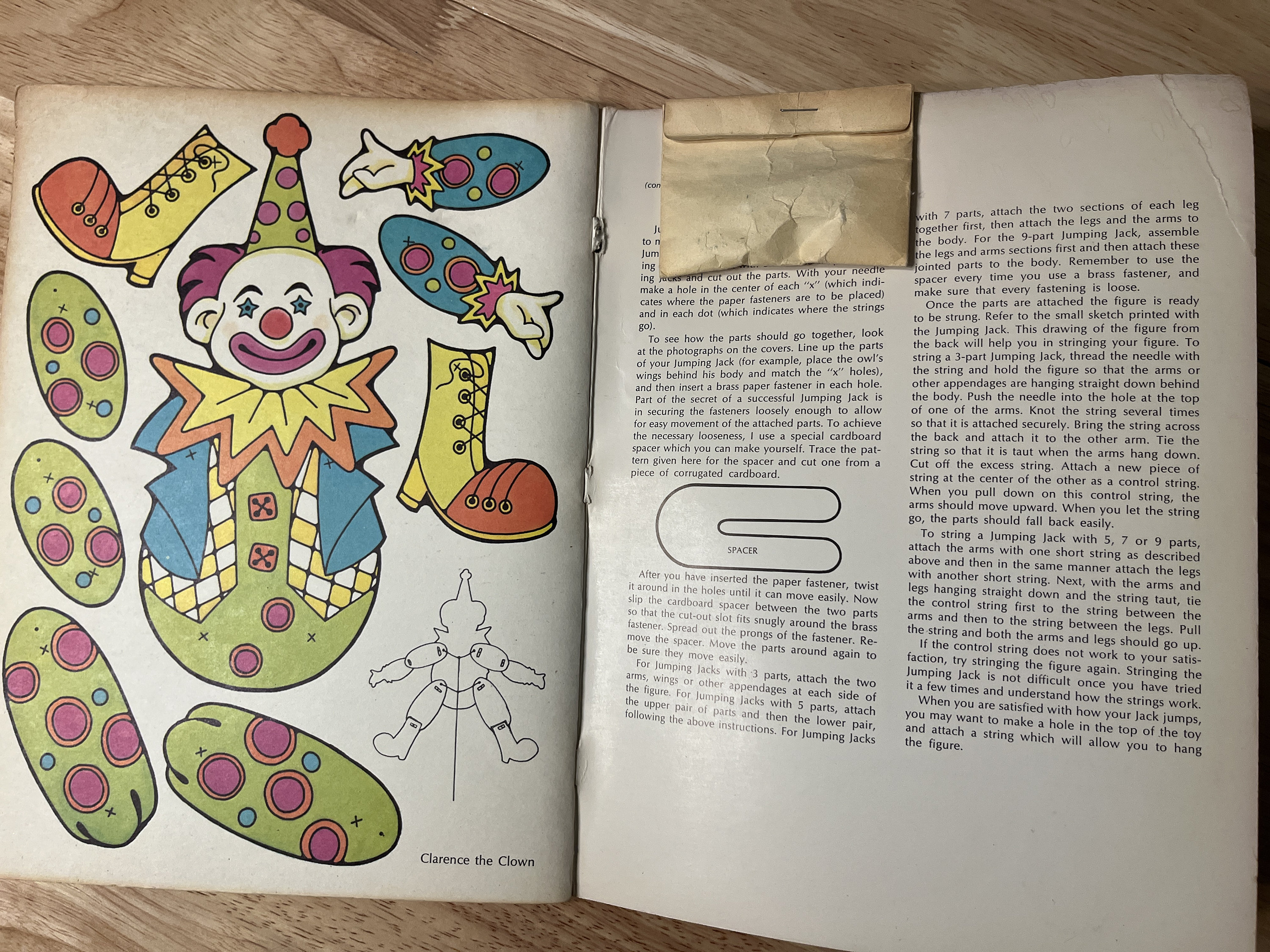 Vintage Jumping Jacks Book, Loretta Holz, Sixteen Easy to Assemble Full ...