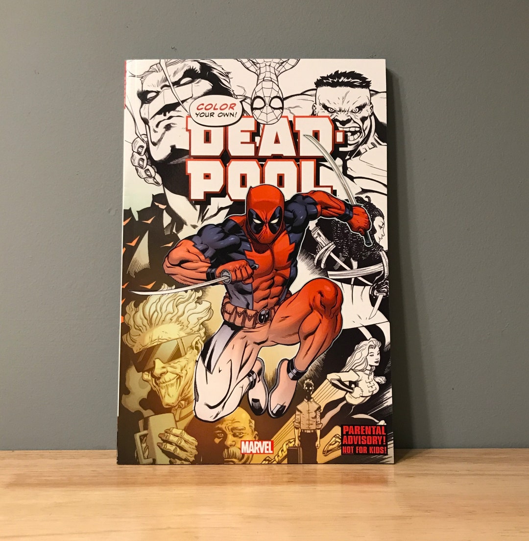 Deadpool Coloring Book, Marvel Comics, Color Your Own, Parental ...