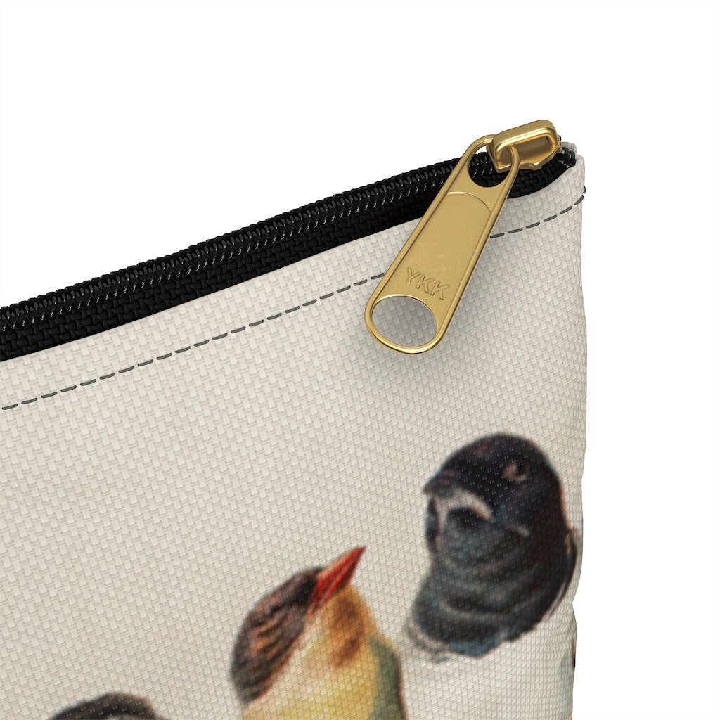Accessory Pouch With A Perch of Birds Vintage Illustration - Etsy