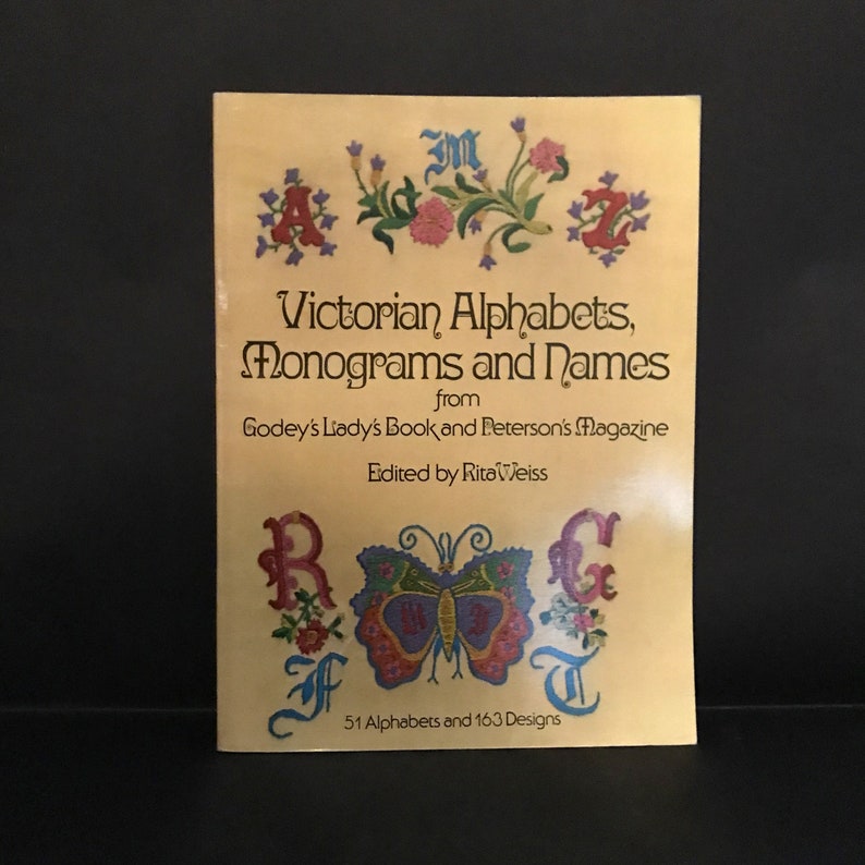 Victorian Alphabets Monograms and Names From Godey's - Etsy