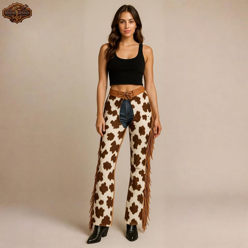 Cow Print Chaps - Etsy