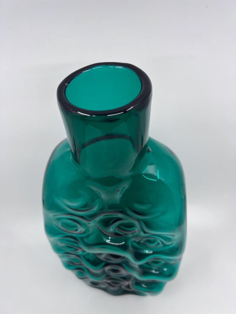 Vintage Blenko Art Glass Vase – Hank Adams Design – Emerald Green – 14. ...