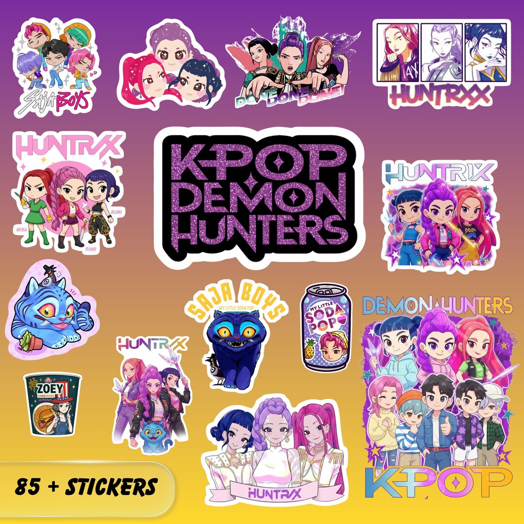 Buy Kpop Demon Hunters • Digital Sheet PNG + Printable PDF • Saja Boys ...