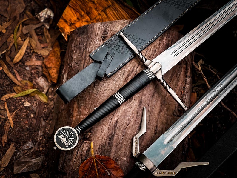 Handmade Witcher Wild Hunt Swords, Sword of Geralt of Rivia ...