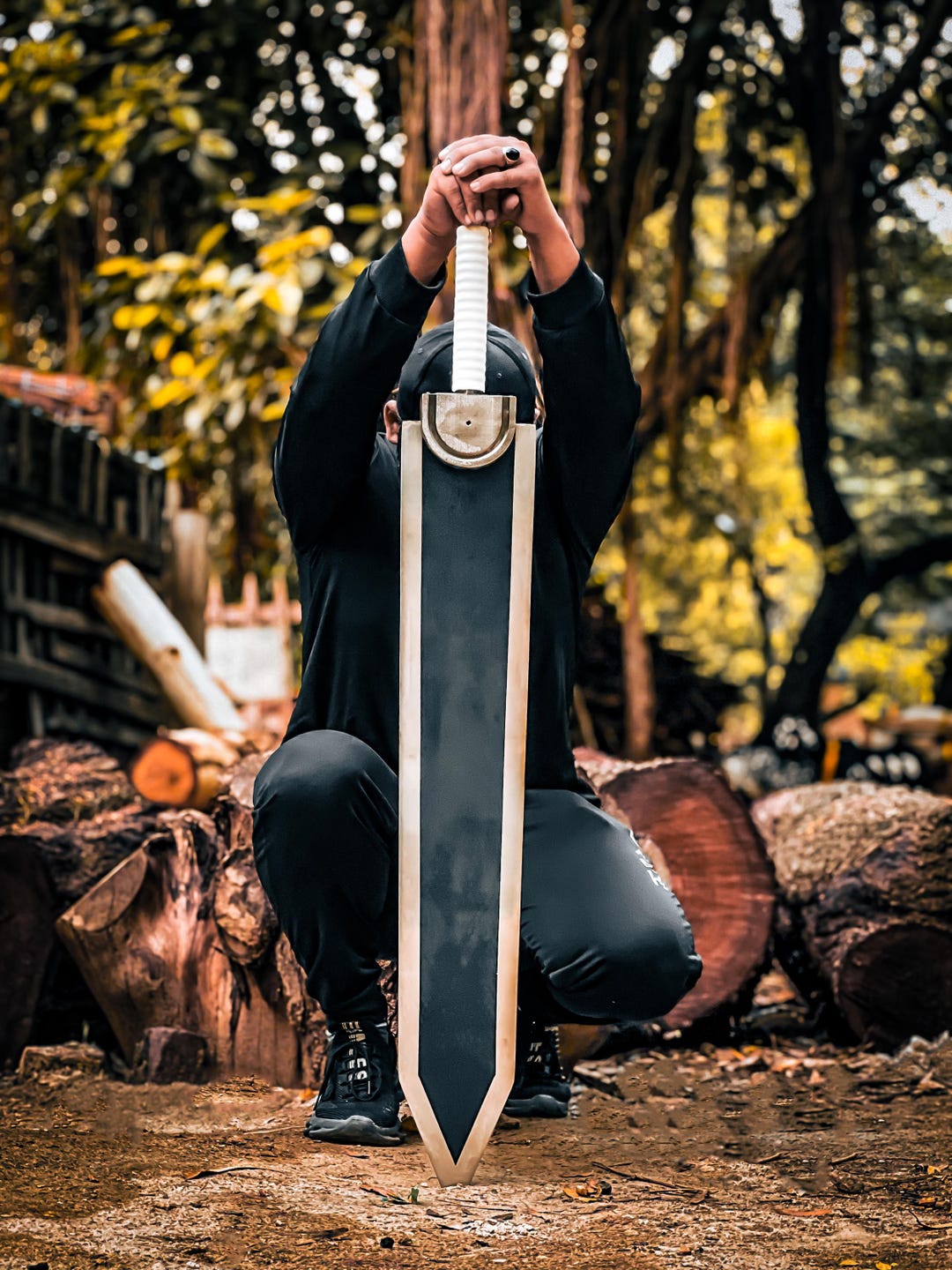 Premium Quality Handmade Guts Master Sword Replica-dual Finish Dragon ...