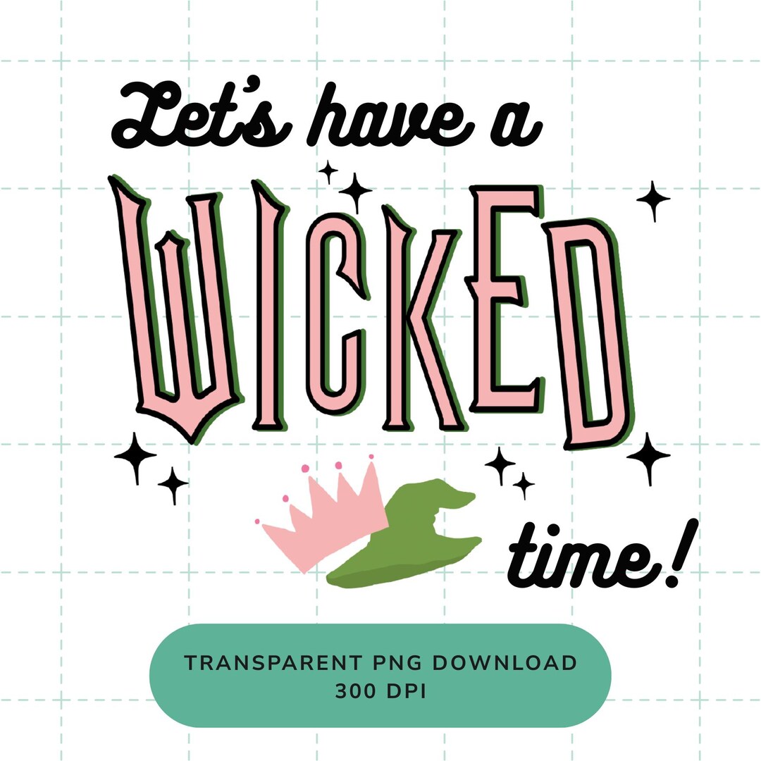 Wicked Inspired PNG: Party Printable Design (digital Download) - Etsy