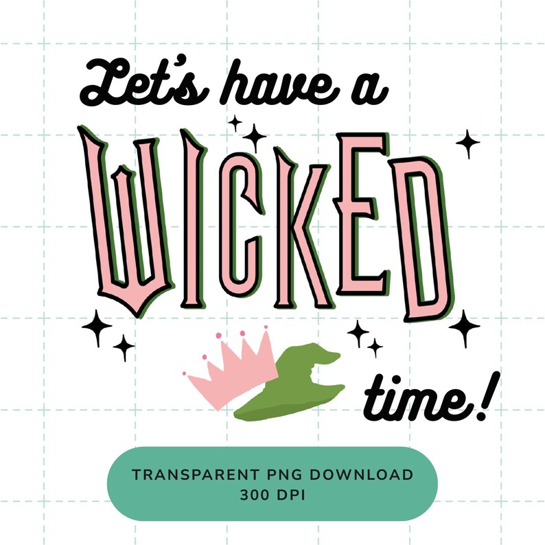 Wicked Inspired PNG: Party Printable Design (digital Download) - Etsy
