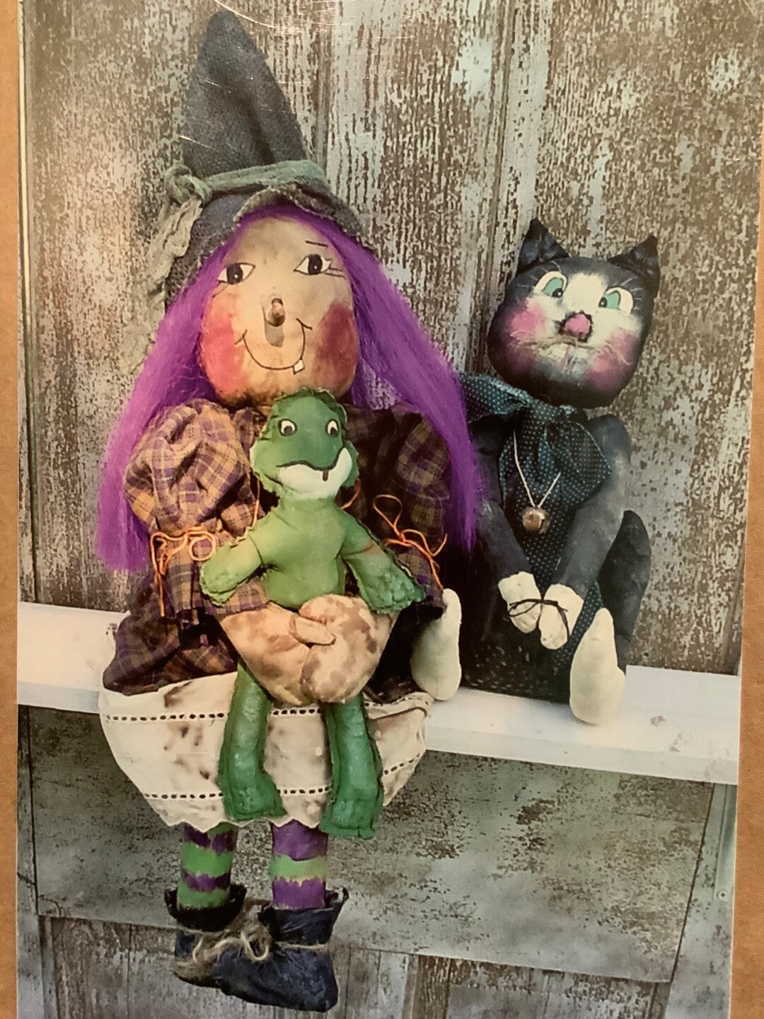 Primitive Witch Patti and Tinker the Cat E Pattern - Etsy