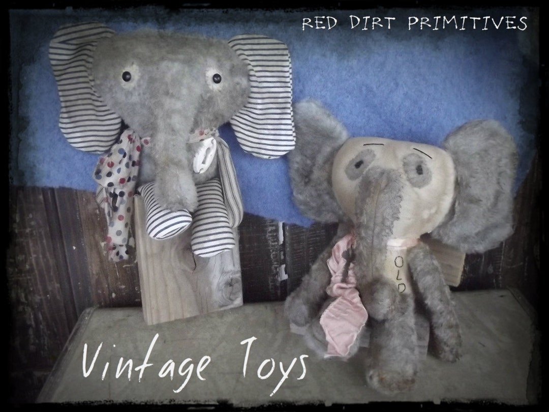 Primitive Elephants Vintage Toys E Pattern - Etsy