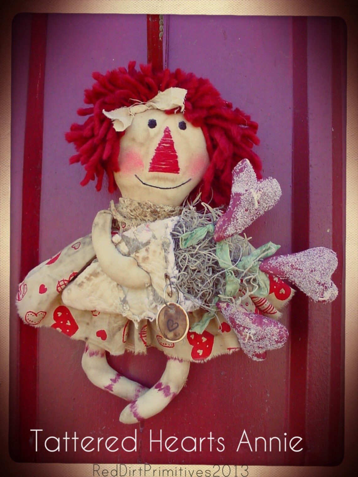 Tattered Hearts Annie E Pattern - Etsy