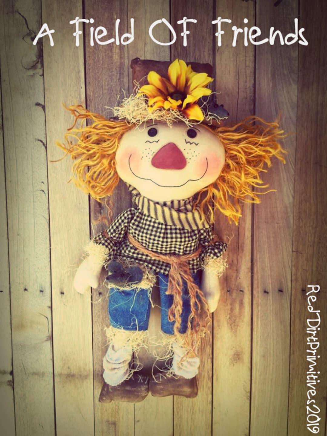 Primitive Scarecrow Doll With Mice E Pattern - Etsy