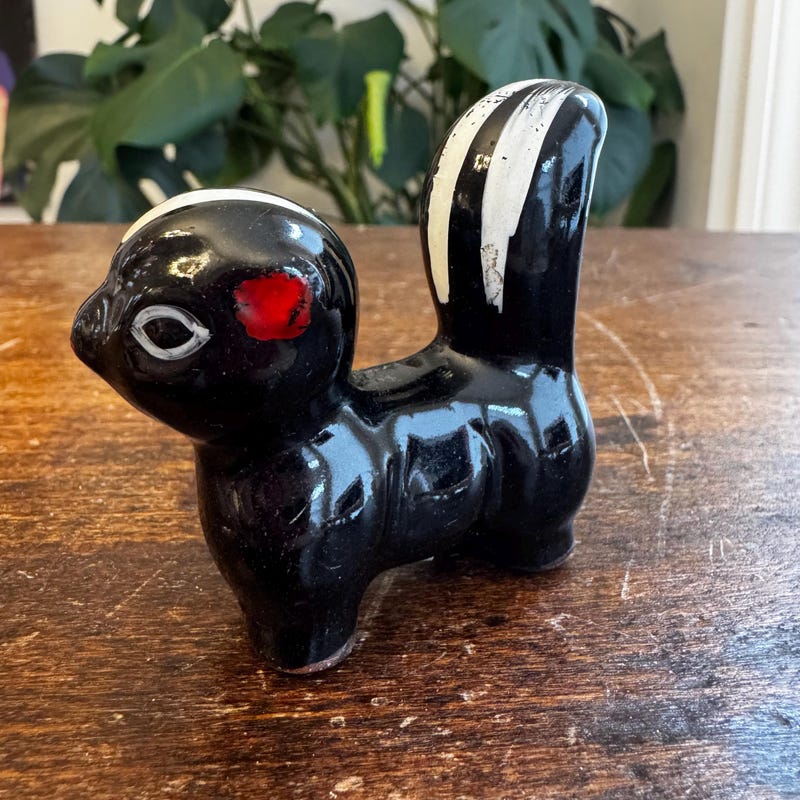 Vintage Skunk Ceramic - Etsy