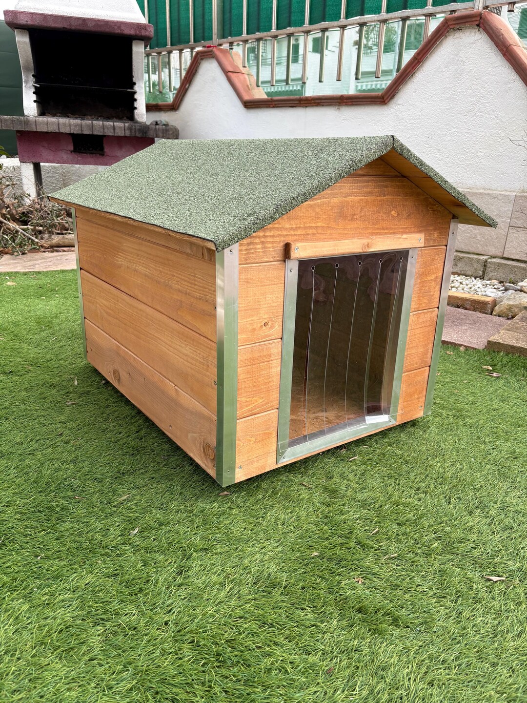 Handcrafted Wooden Dog House for Medium-sized Dogs, Suitable for ...