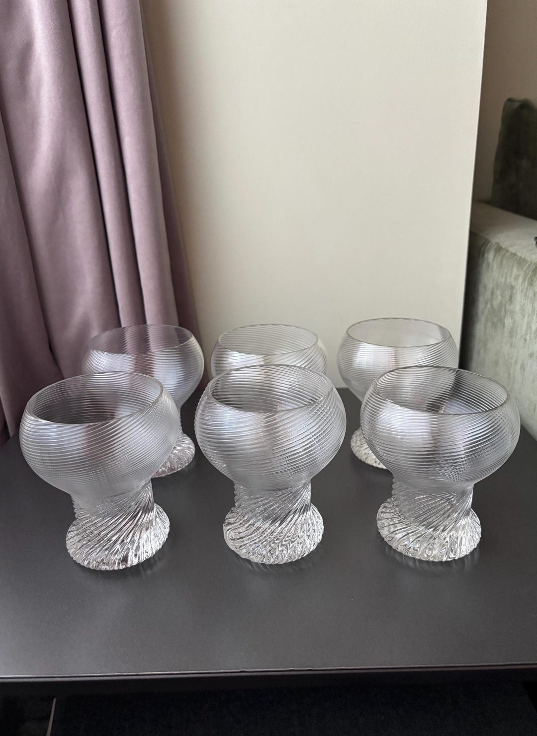 1970s Rosenthal Studio Linie Twist Ribbed Set of 6 Glasses - Etsy