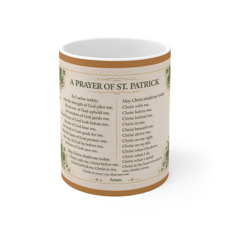 St Patricks Prayer Mug - Etsy