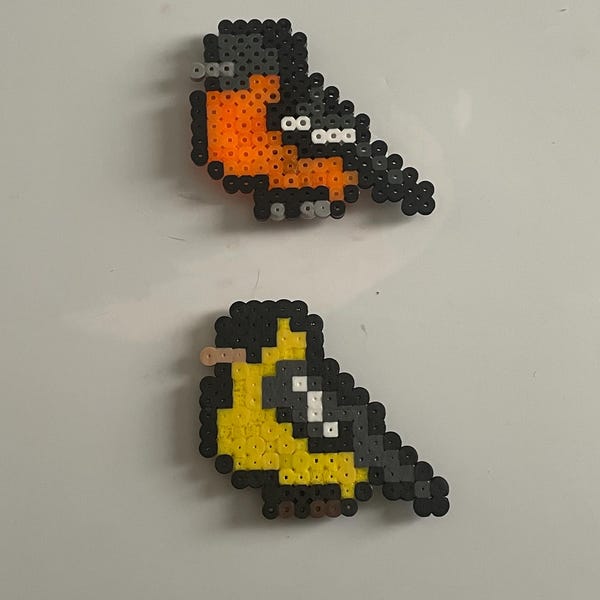 Perler Beads Birds - Etsy