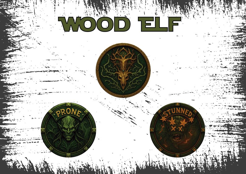Blood Bowl Tokens – Logo Set 35mm + PRONE/STUNNED Markers 25mm - Etsy