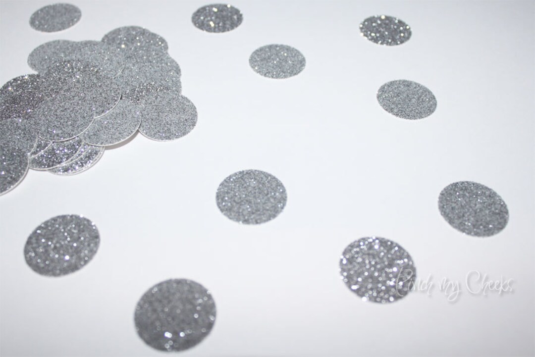 Silver Glitter Confetti 1st Birthday Party Baby Shower Silver Birthday ...