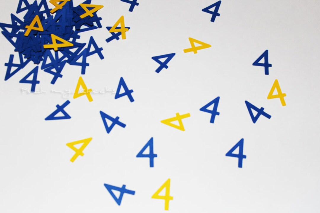 Birthday Number Confetti Despicable Me Number Confetti Perfect for Your ...