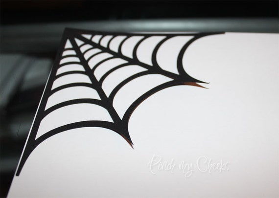 Spider Web Corner Black