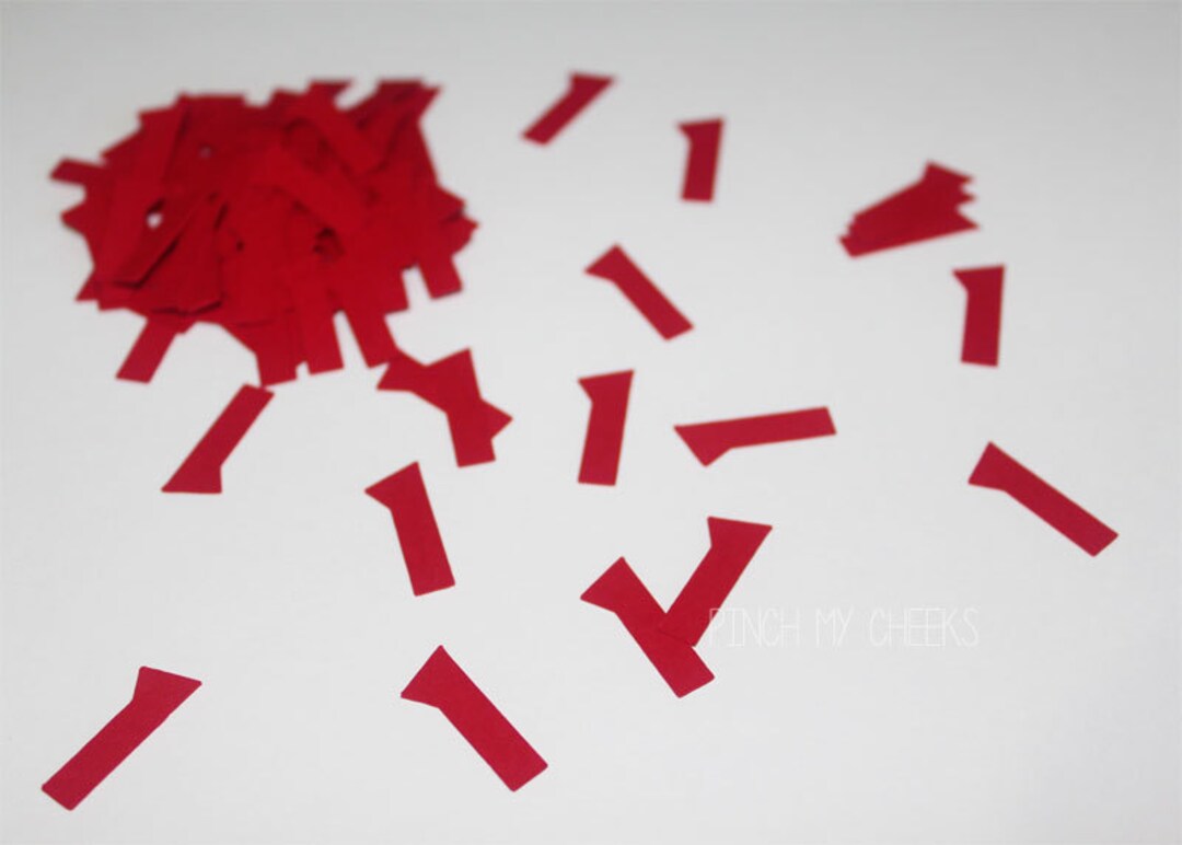Number One Confetti Confetti Number 1 RED Perfect for Your Mickey Mouse ...
