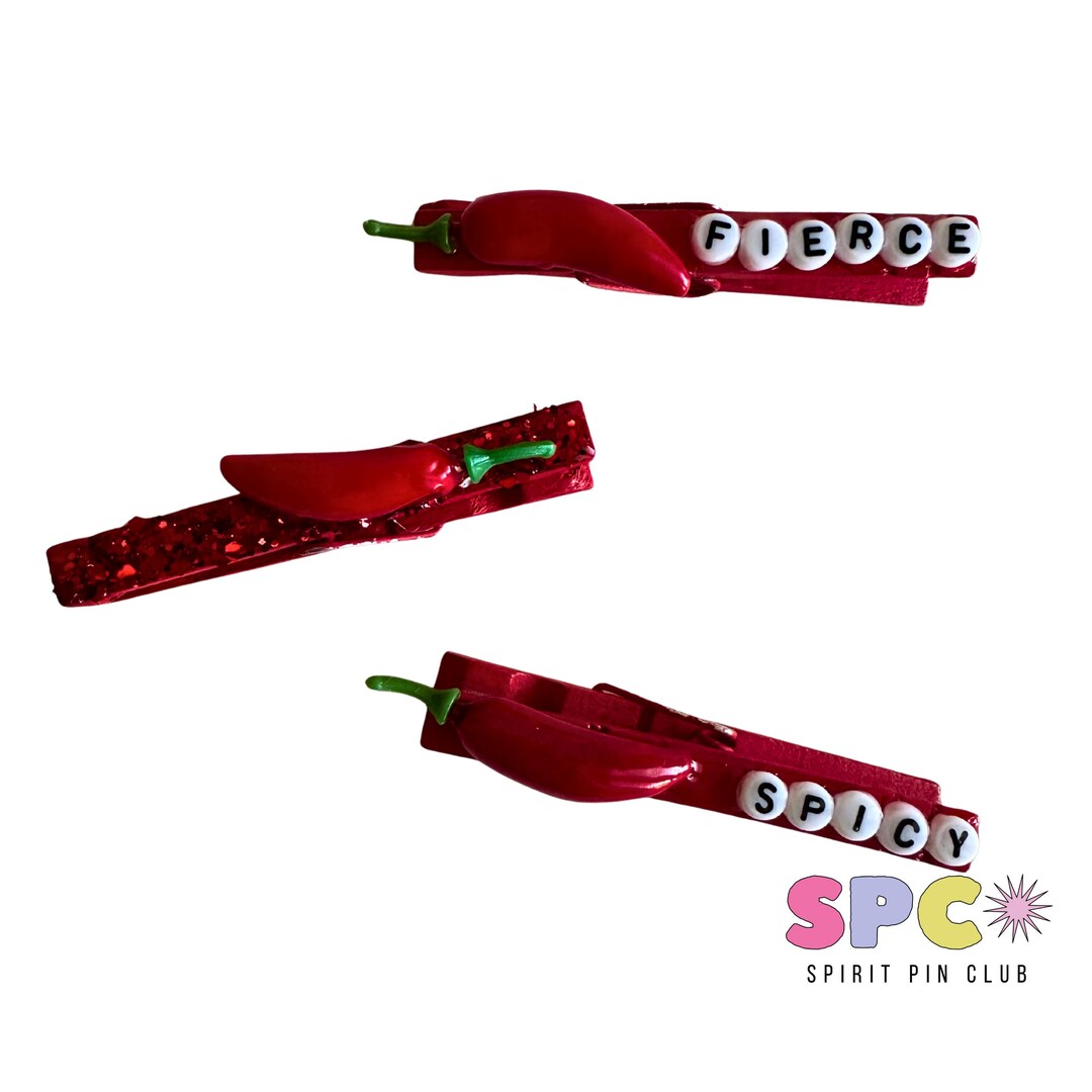 Chili Pepper Cheer Pins Red Team Spirit Pins Spicy Trading Clips for ...