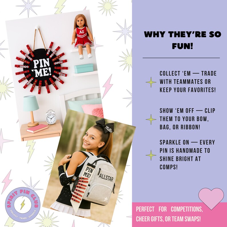 Hey Bu Troll Cheer Trading Pins – Bundle of 10 • Cheer Gifts • Cute ...