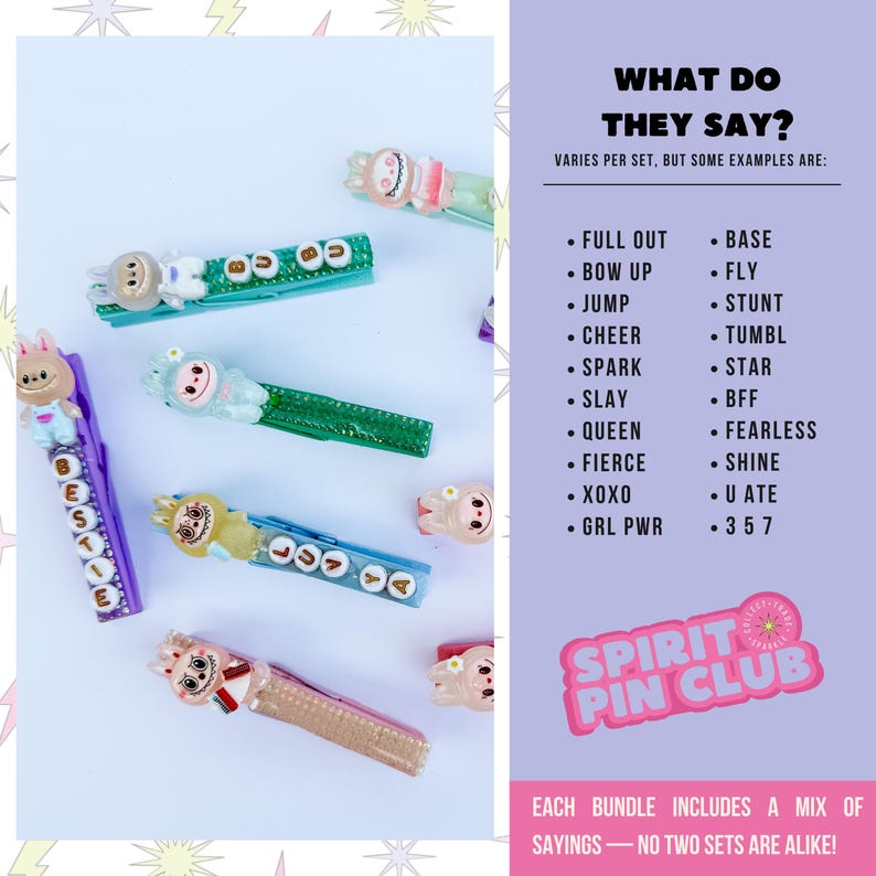 Hey Bu Troll Cheer Trading Pins – Bundle of 10 • Cheer Gifts • Cute ...