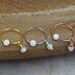 CBR Hoop Earring White Opal Stone Tragus Hoop Helix Conch - Etsy