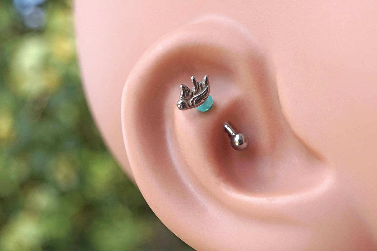 Sparrow Bird Eyebrow Ring Rook Ear Piercing or Belly Button - Etsy