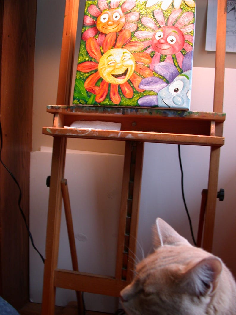 Oil Painting "flowers" by Dan Crowley - Etsy
