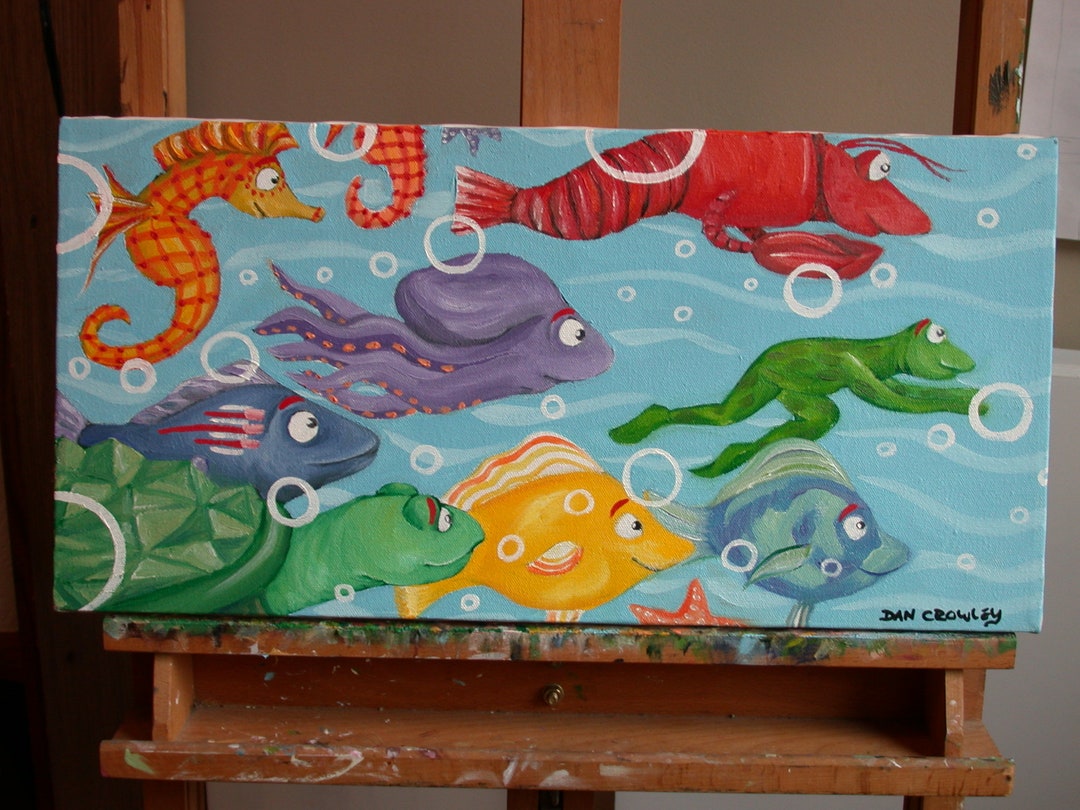 Oil Painting "rainbow of Life" by Dan Crowley - Etsy