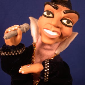 Elvis Portrait Hand Puppet on Stand by Dan Crowley Studio - Etsy