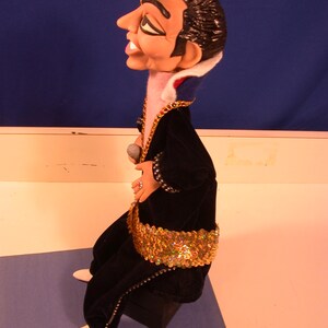 Elvis Portrait Hand Puppet on Stand by Dan Crowley Studio - Etsy