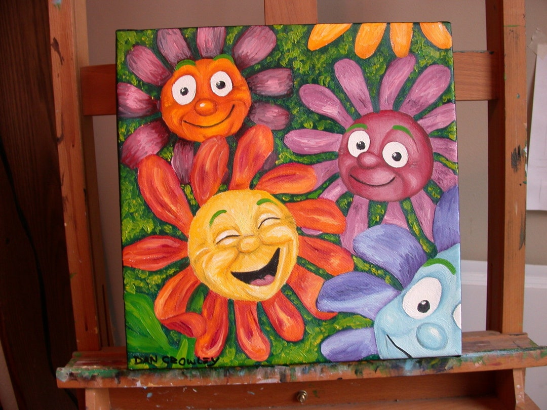 Oil Painting "flowers" by Dan Crowley - Etsy