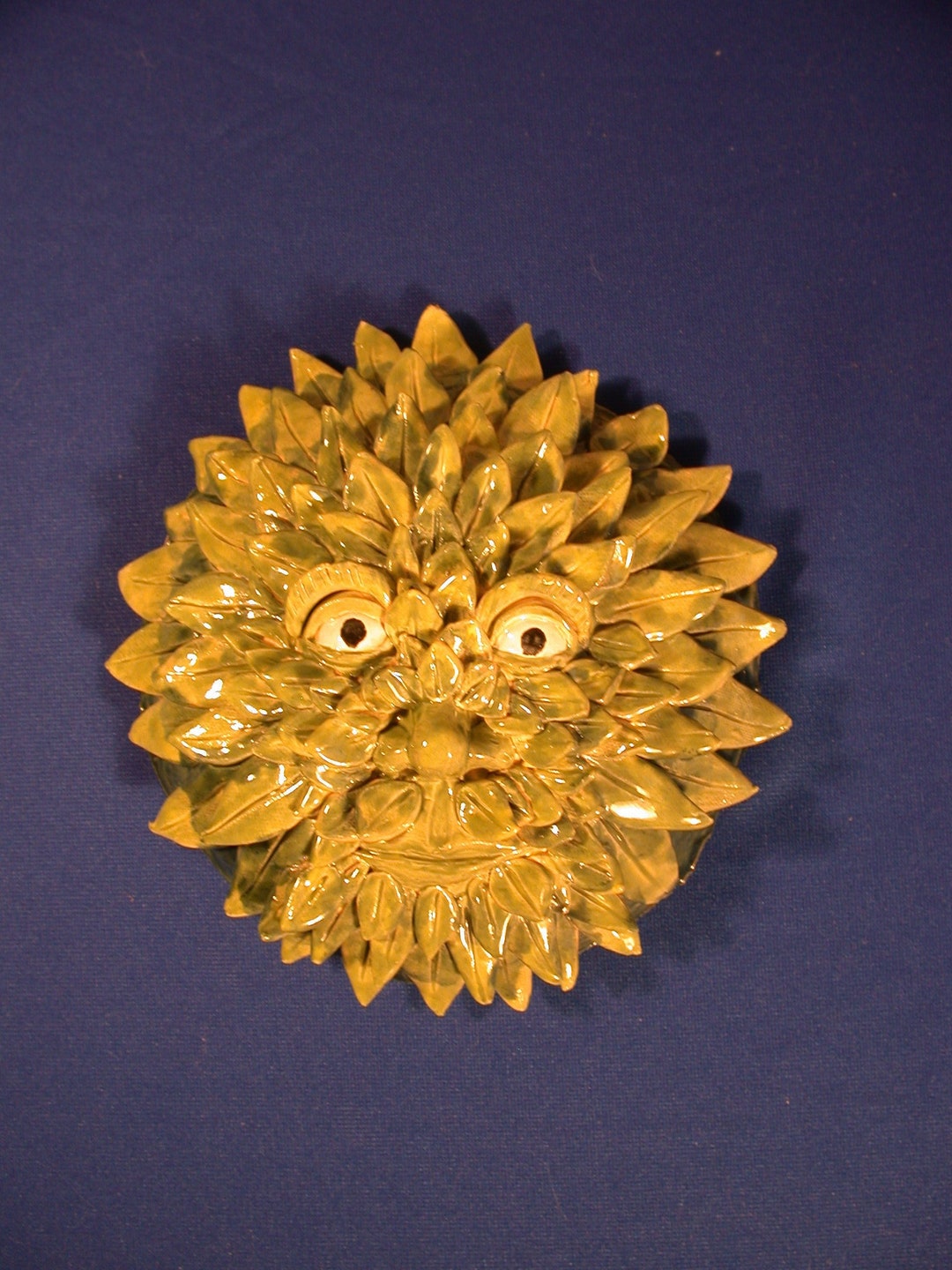 Ceramic Green Man Wall Hanger by Dan Crowley Studio - Etsy