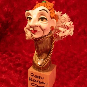 Queen Elizabeth I Portrait Finger Puppet (#2) by Dan Crowley Studio - Etsy