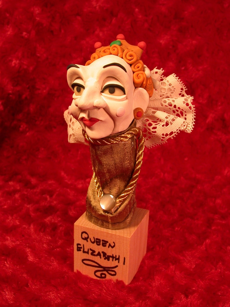 Queen Elizabeth I Portrait Finger Puppet 2 by Dan Crowley Studio - Etsy