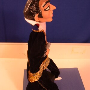 Elvis Portrait Hand Puppet on Stand by Dan Crowley Studio - Etsy