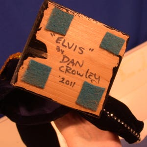 Elvis Portrait Hand Puppet on Stand by Dan Crowley Studio - Etsy