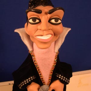 Elvis Portrait Hand Puppet on Stand by Dan Crowley Studio - Etsy