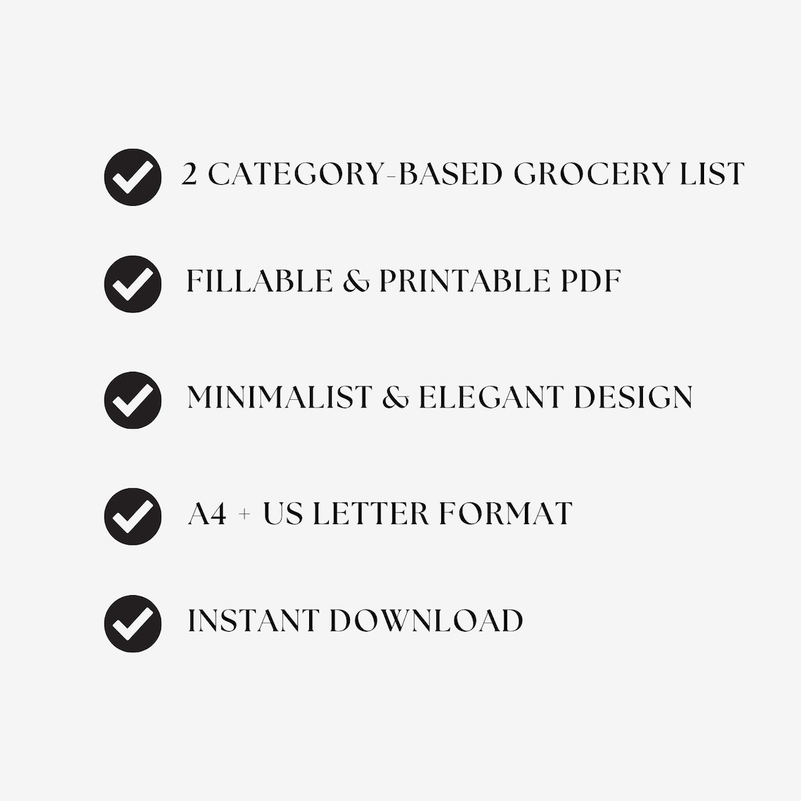 Grocery List • Printable A4 & US Letter - Etsy