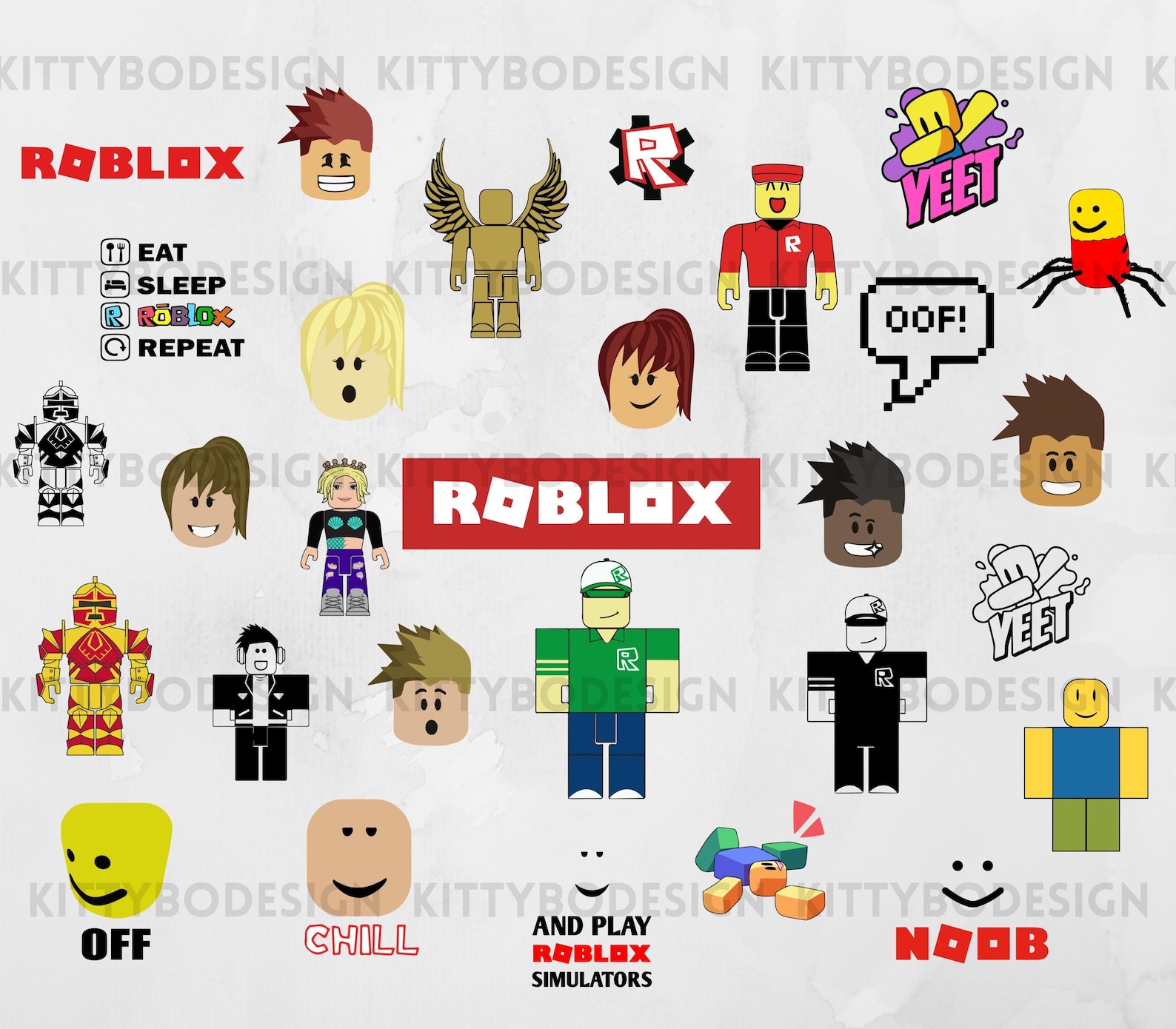 Roblox SVG Graphics: Game Design Elements (digital Download) - Etsy
