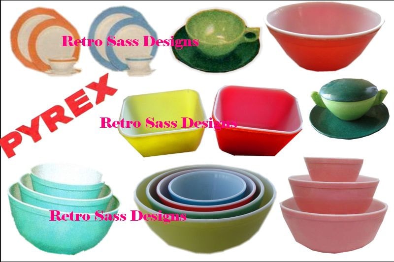 NEW Retro 1950'S Pyrex-melmac Cut-outs for Journals-recipe Booklets ...