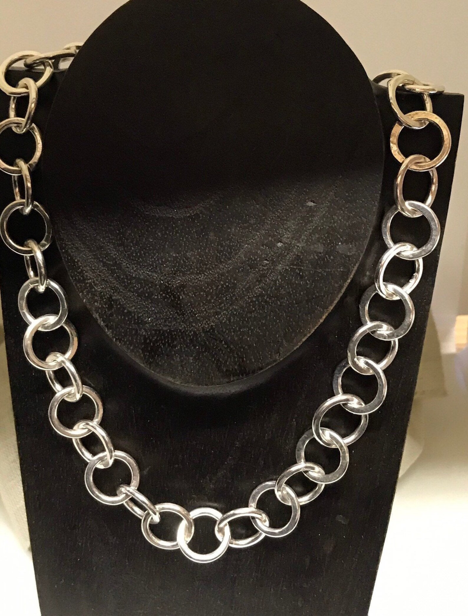 Sterling Link Necklace Sterling Silver Soldered - Etsy