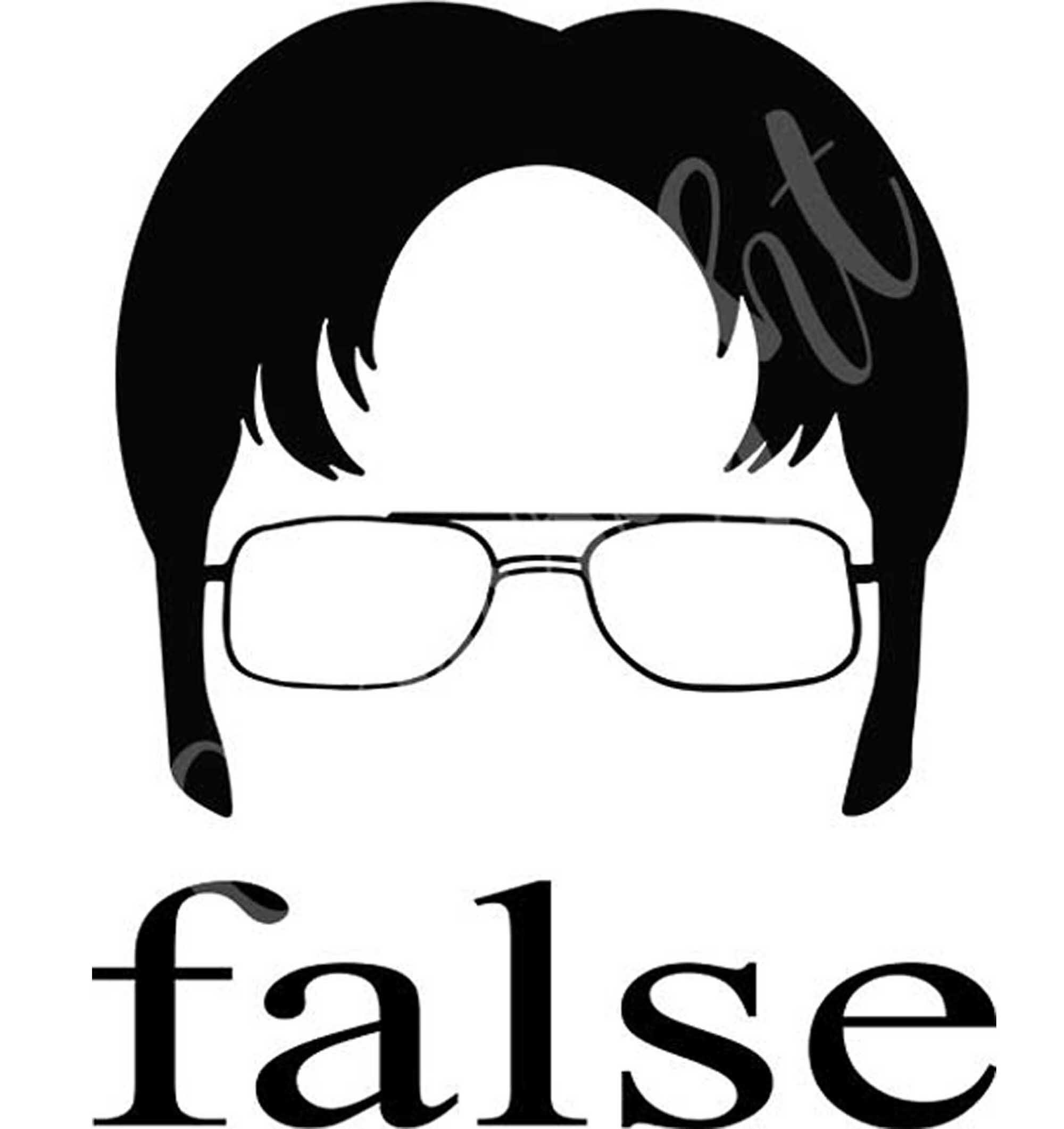 Schrute False SVG (bonus Fact SVG Free) - Etsy