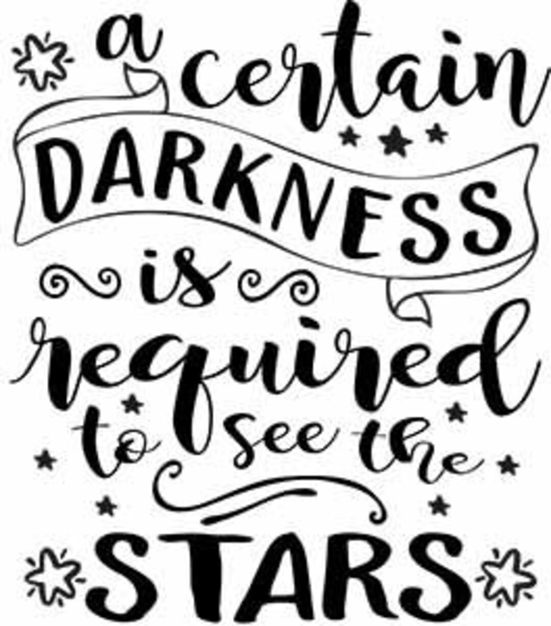 A Certain Darkness SVG PNG JPG - Etsy