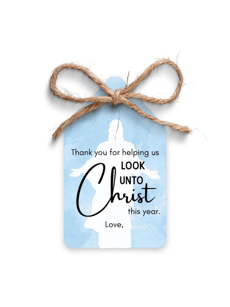 LDS Thank You Gift Tag Leaders Bishopric Teachers Primary Young Women ...