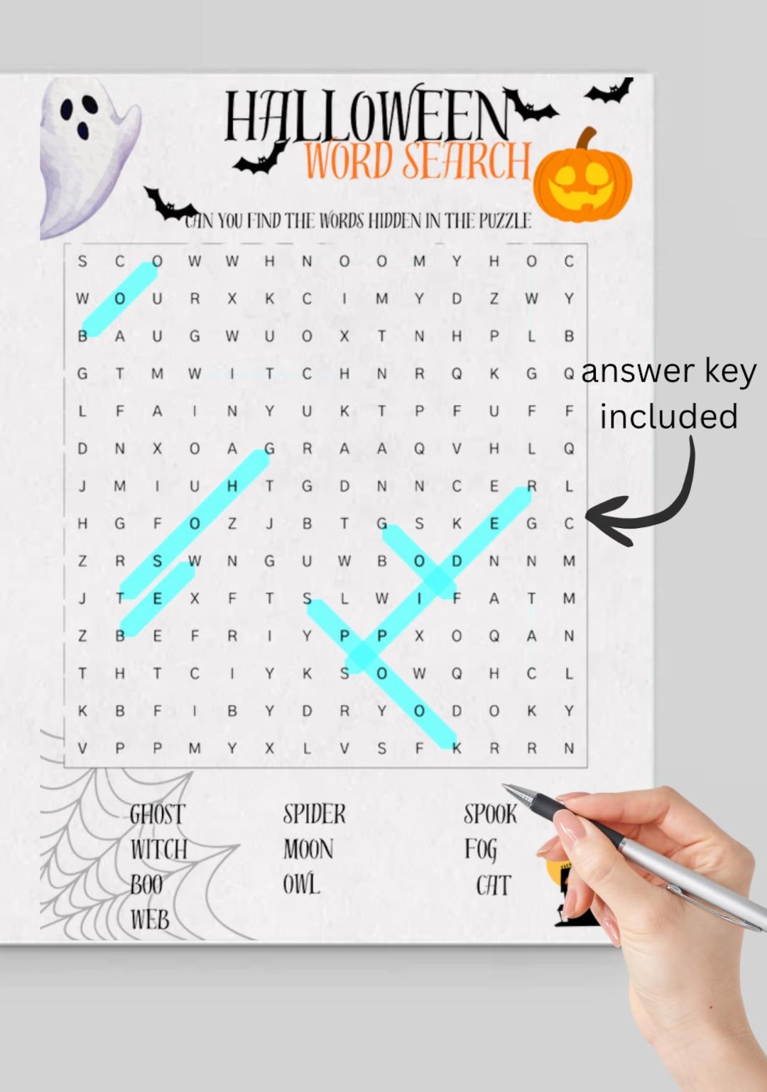 Halloween Word Search for Kids Printable | Fun Spooky Activity Sheet ...